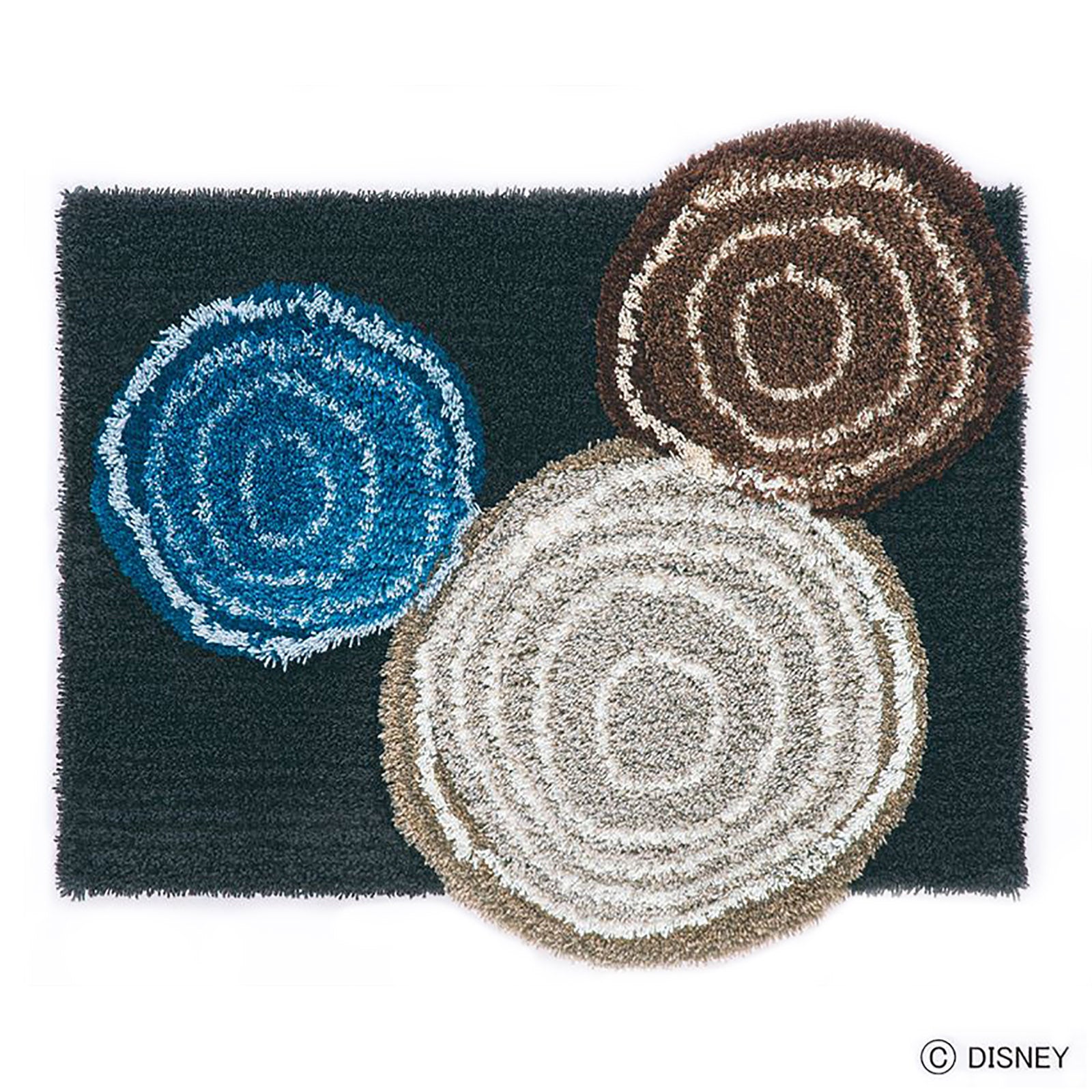 DMM-4025 (MICKEY / Ring MAT ミッキー / リングマット #6 チャコールグレー)｜株式会社スミノエ インテリア プロダクツ（SUMINOE Interior ...
